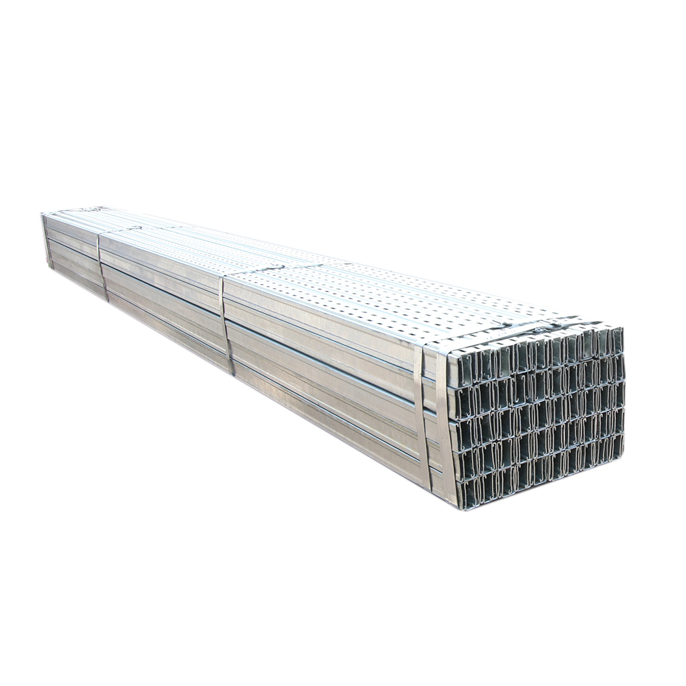 China 41x21 steel strut channel hot dip galvanized steel slotted c ...